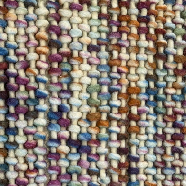Rainbow Felted Custom Shag Rug, Premium Wool, Multi Coloured, Funky ...