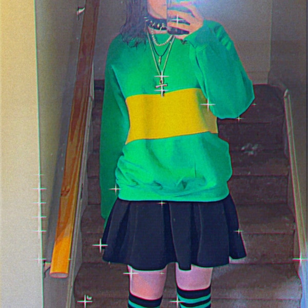 Chara Shirt, Undertale Shirt, Chara Sweatshirt, Costume, Cosplay Shirt ...