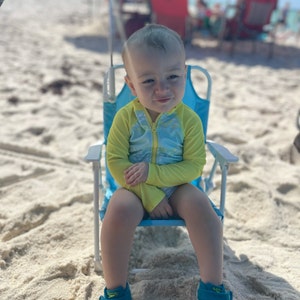 Personalized Baby Toddler Beach Chair With Umbrella Birthday Gift - Etsy