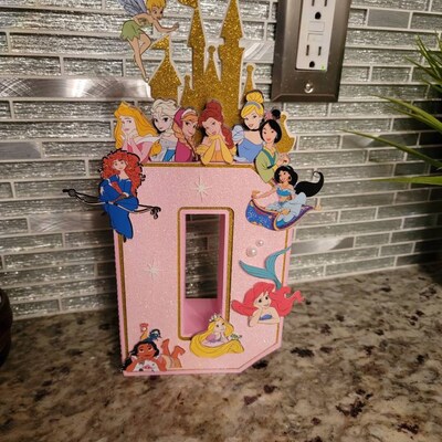 Princess 3D Letters or Numbers Princess Party Theme - Etsy