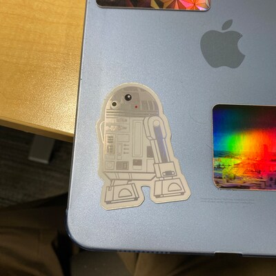 R2D2 Holographic Droid Sticker/ Star Wars Disney Laptop Stickers/mickey ...