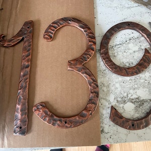 House Number /iron House Numbers 5 Inches/ Door Numbers / Metal House ...