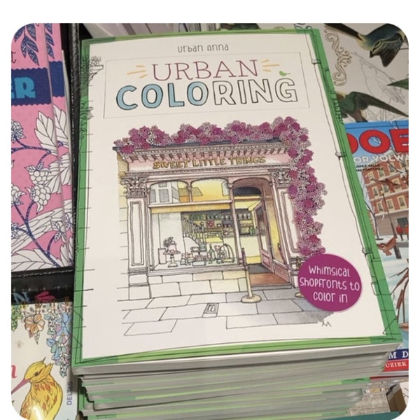 Tiny Shops Collection: Set of 3 Downloadable Coloring Sheets With 18 ...