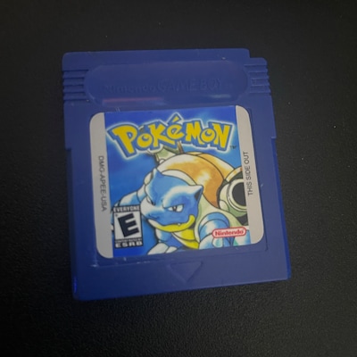Pokemon Blue Gameboy Replacement Label Gloss or Holo - Etsy