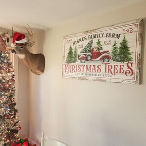 Large Christmas Wall Art North Pole Christmas Canvas Wall - Etsy