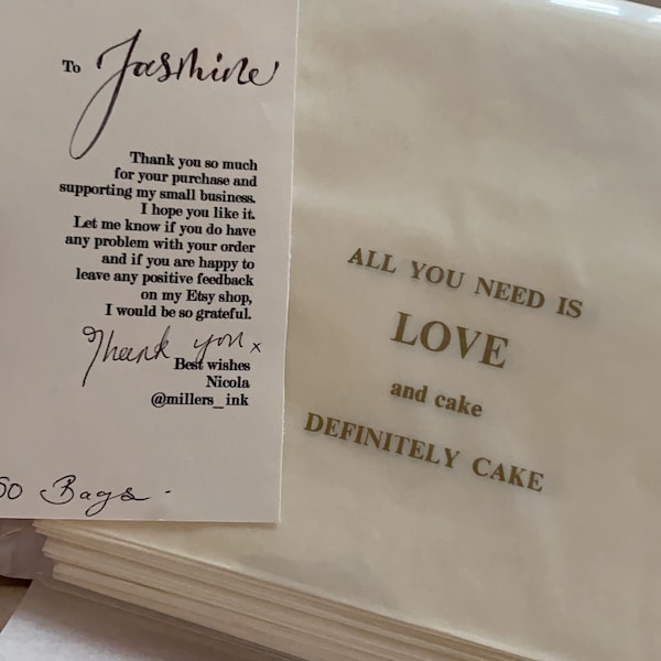 Wedding/party Cake Bags. - Etsy