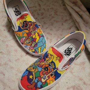 Super Mario Custom Vans - Etsy