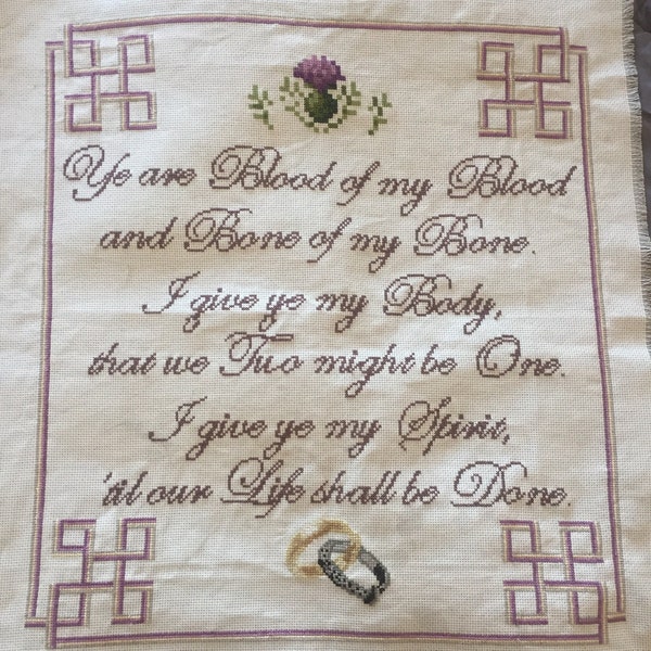Outlander Vows Cross Stitch Pattern PDF - Etsy
