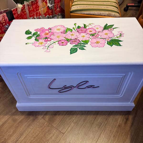 Scribble Font Wooden TOY BOX Name Sign - Various Sizes- Name Wall Art ...