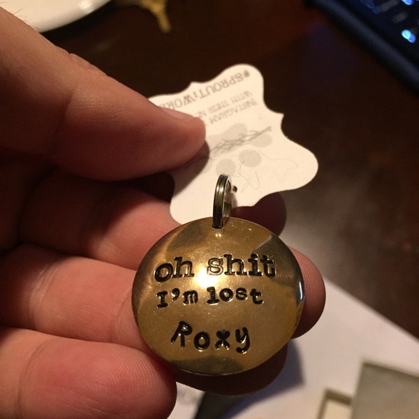 I'm Lost Custom Pet ID Tag Personalize It With Your Dog's Name Mature ...