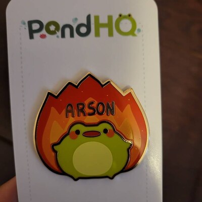 Arson Frog Hard Enamel Pin - Etsy