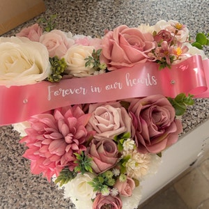 Funeral Flowers Round Ring Wreath With Personalised Ribbon 10 12 14 or ...