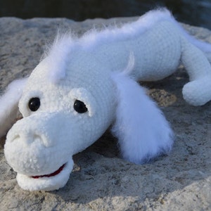Amigurumi Crochet Pattern for Falkor Inspired Luck Dragon. | Etsy UK
