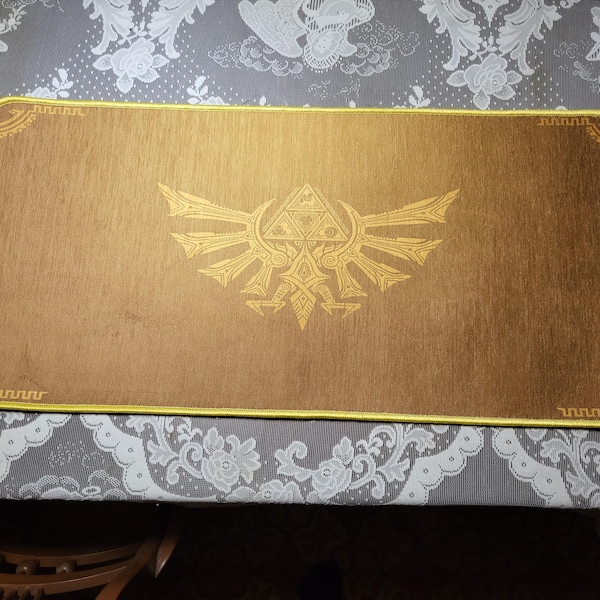 Zelda Hyrule Symbol Rug, Gaming Chair Mat, Gamer Round Carpet, Zelda ...