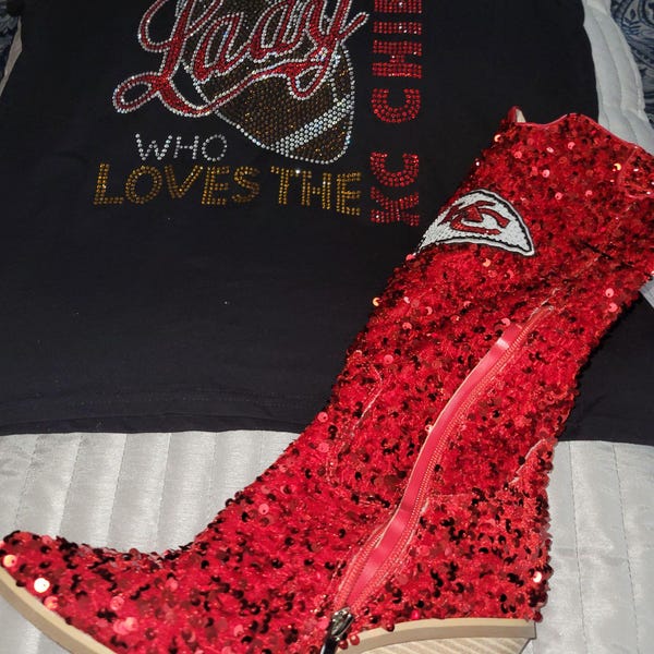 Custom Football Team and Colors RHINESTONE Mega Bling Shirt, Football ...