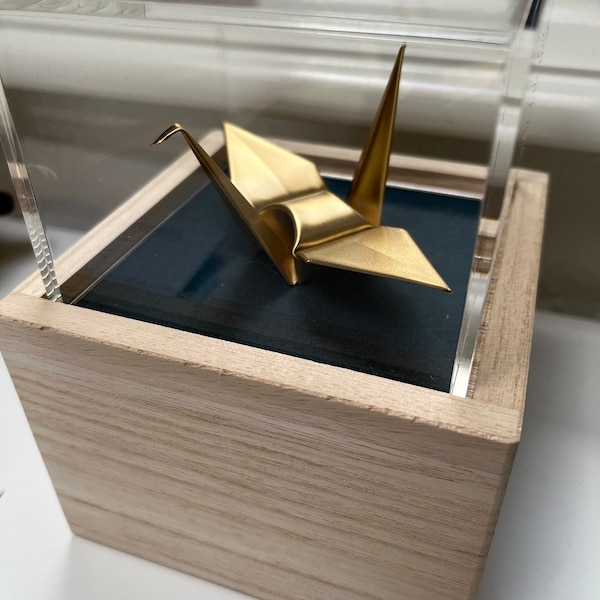 Brass Origami Crane Japan Handmade Metal Craft Christmas Birthday ...