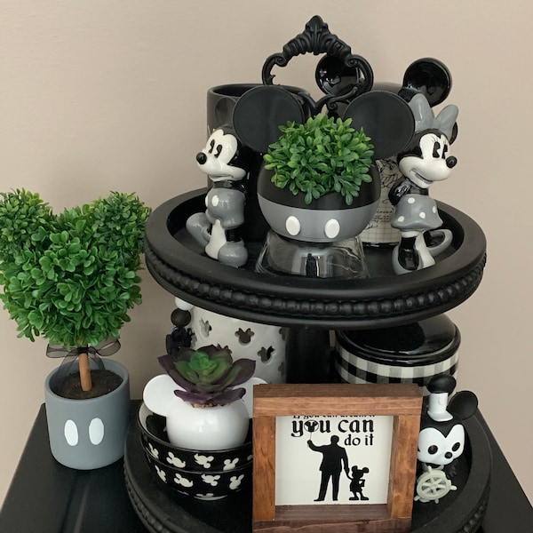 Mickey Mouse Inspired Planter Pot: 3D Printed Modern Garden Decor - Etsy
