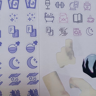 Moon Bullet Journal Sticker Lunar Phases Tracker Astrology - Etsy