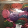 50 Large Mixed Color Wooden Buttons 30mm 1 1/8 Inch Mixed Colors 2 Hole ...