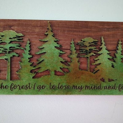 John Muir Forest Sign Forest Scene Sign Tree Scene Sign Rustic Forest ...