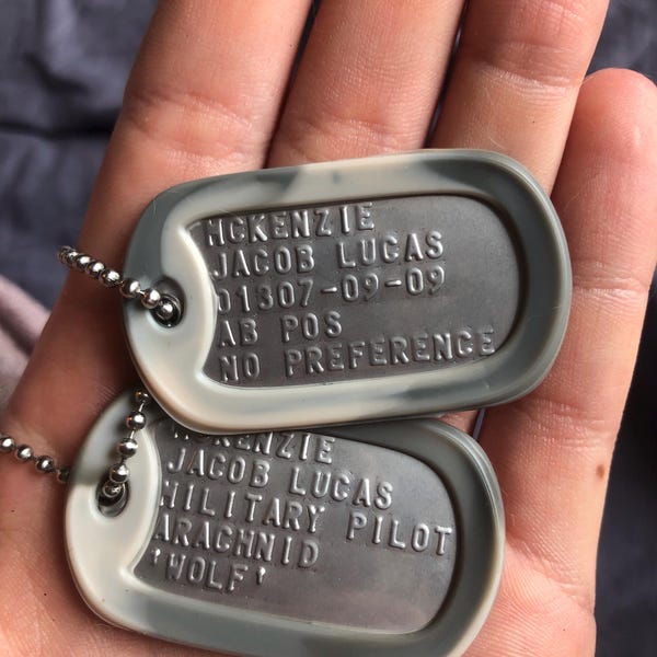 Simon 'ghost' Riley US Military Dog Tag Set With Personalised Text. - Etsy