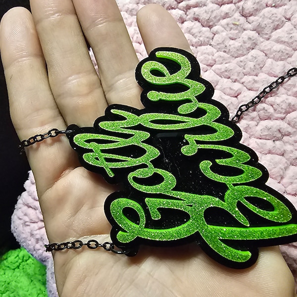 CUSTOM Layered Laser Cut Acrylic Necklace You Choose the Word and the ...