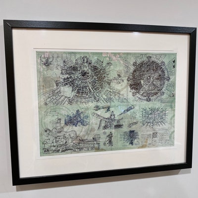 Final Fantasy Midgar Blueprint / Aged Specs A2 420mm594 - Etsy