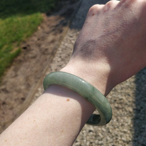 Natural Grade A Chinese Xiu Jade Nephrite Jade Bangle Bracelet 61mm - Etsy