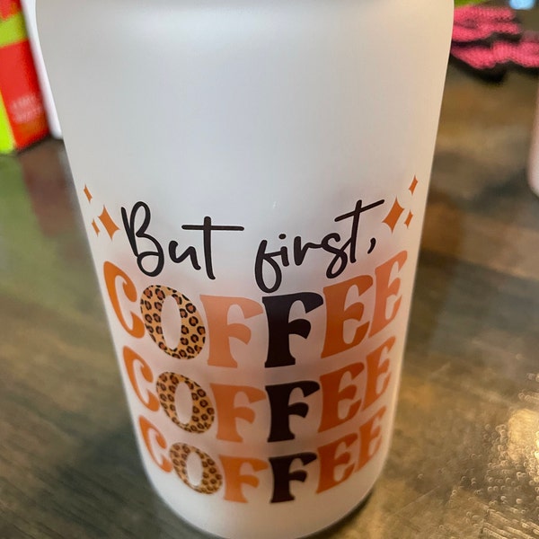 But First Coffee PNG, Leopard Coffee Sublimation, Coffee Stacked Design ...