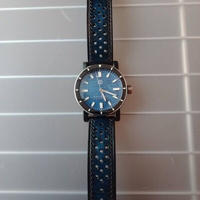 Shark Skin Watch Strap, Shark Skin Watch Strap, Blue Watch Strap, Blue ...