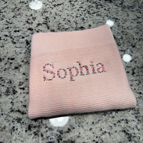 New Mom Gift Maternity Custom Baby Name Blanket Pregnant Sister Gift ...
