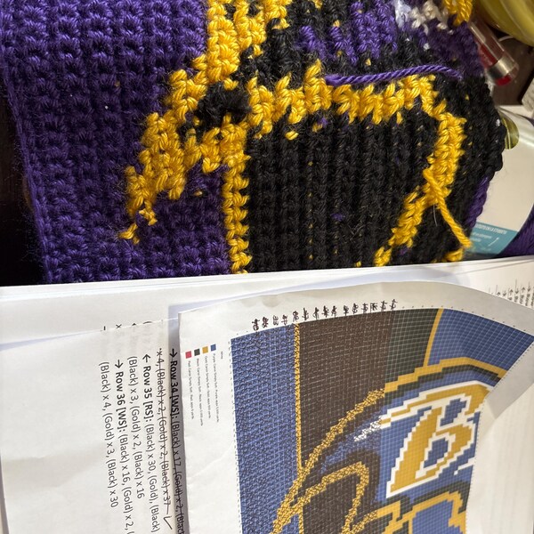 Monogram B C2C BABY Blanket Pattern - Etsy