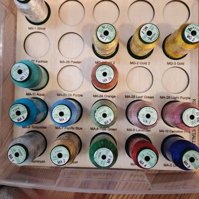 Embroidery Thread Storage Trays set of 6 Trays Thread Spool Organizers ...