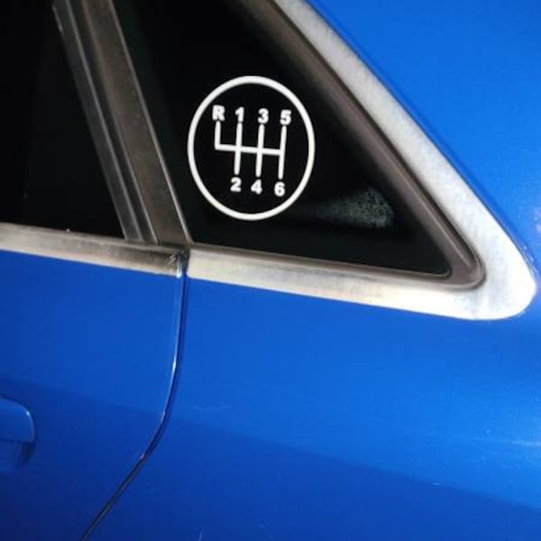 6 Speed Gear - Stick Shift - Manual Car Gear Shift Diagram - Car/truck ...