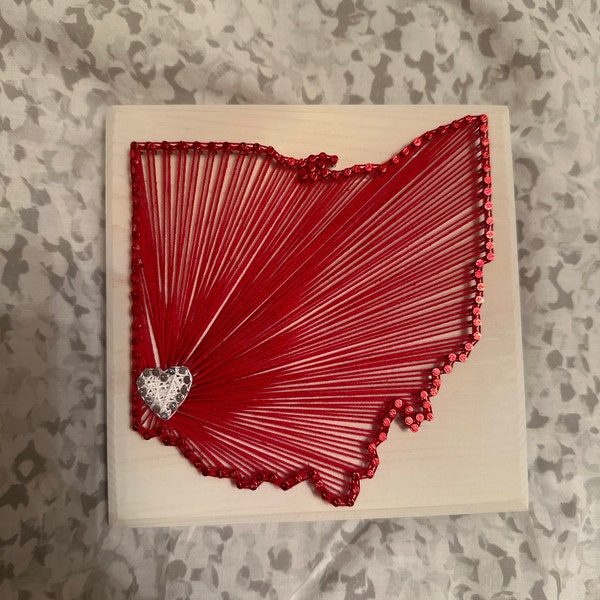 Made to Order South Carolina String Art State Sign, Wedding Gift, Home ...