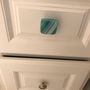 Red Glass Cabinet Handle or Drawer Pull Hardware Custom | Etsy