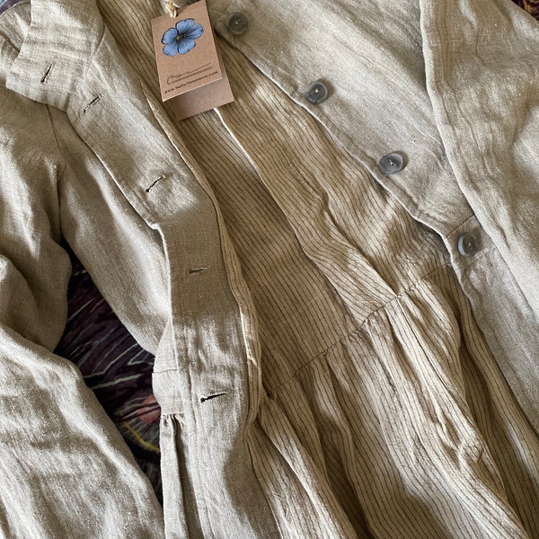 Our Handmade Long Linen Summer Jacket & Coat - Top Clothing for Any ...