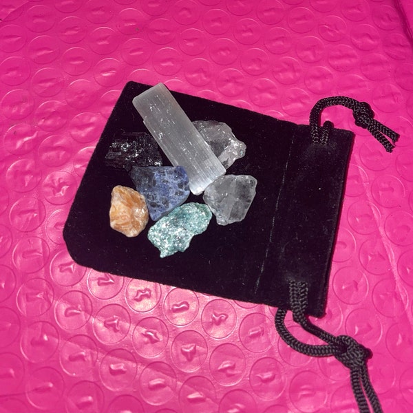 TINY Raw Crystal Set, Powerful Crystal Set, Genuine Crystals - Etsy