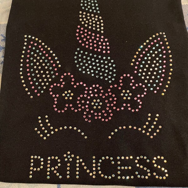 Unicorn Rhinestone Template Svg, Princess Rhinestone Svg for Cricut ...