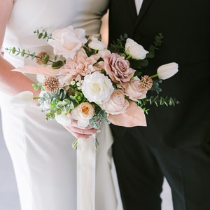 Dusty Pink Dried Flower Rose Boutonniere Boho Boutonniere - Etsy