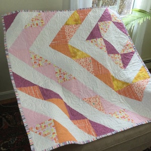 Baby Quilt Pattern Offset Diamonds PDF Quilt Pattern Modern Quilt ...
