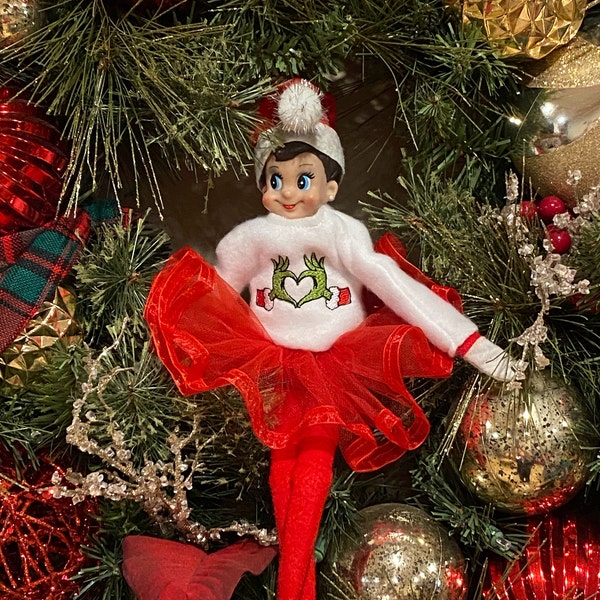 Elf Sweater Elf Clothes 12 Inch Doll Clothes - Etsy