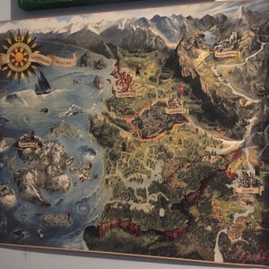 Dragon Age Origins Fereldan Map High Quality A3 A2 or A1 | Etsy UK