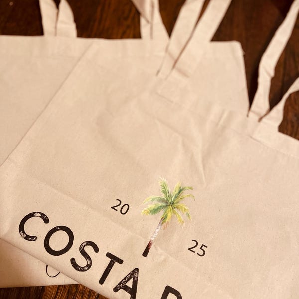Costa Rica Tote Bag | Tropical Wedding Totes | Costa Rica Wedding Tote ...