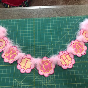 Flower Power Banner in the Hoop Banners Machine Embroidery Designs ...