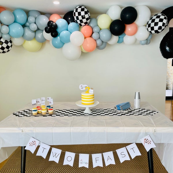 Growing up Two Fast Birthday Banner, Editable Template, Turning 2 ...