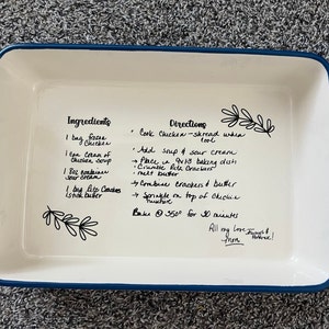 Engraved Baking Dish Personalized Casserole Pan & - Etsy