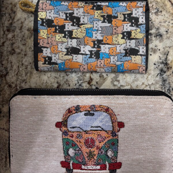 Small Cute Wallet for Women, Handmade Vegan Wallet for Women, Boho ...