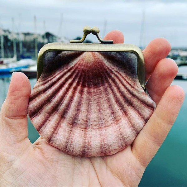 Seashell Coin Purse, Velvet Scallop Pouch - Etsy