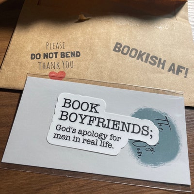 Book Boyfriends Waterproof Sticker - Etsy